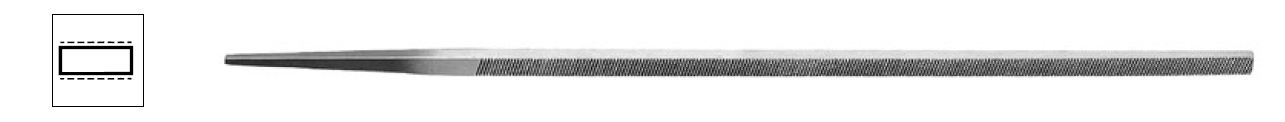 Pillar File, Extra Slim, Vallorbe, Swiss Made - 2 (fine) 3.7 x 1.7 x ...
