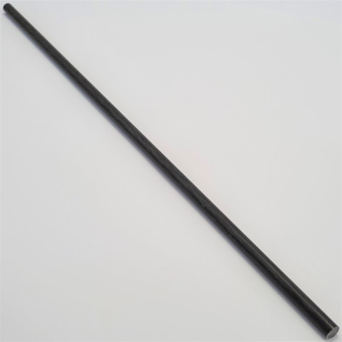 Canvas Micarta Rod 6.35mm (1/4”) x 300mm Black - Artisan Supplies